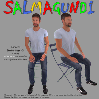 Second Life Marketplace - Andreas - Sitting Pose 01